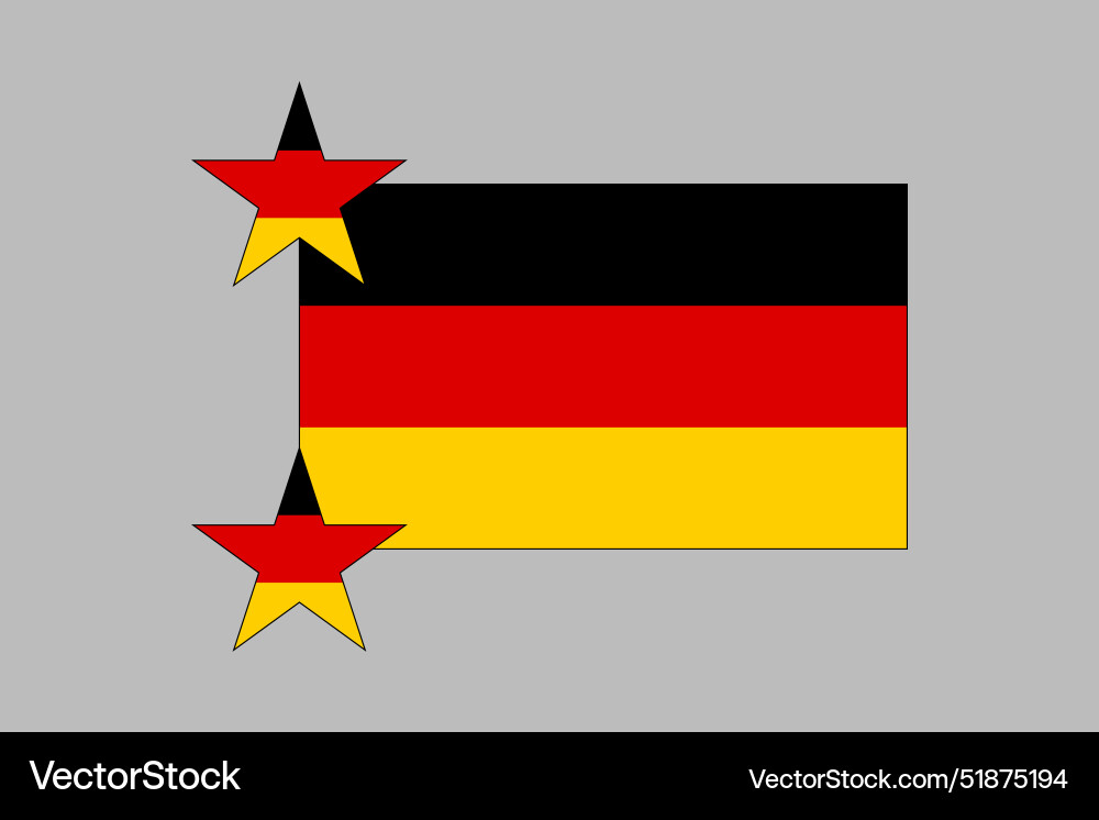 Germany flag Royalty Free Vector Image - VectorStock