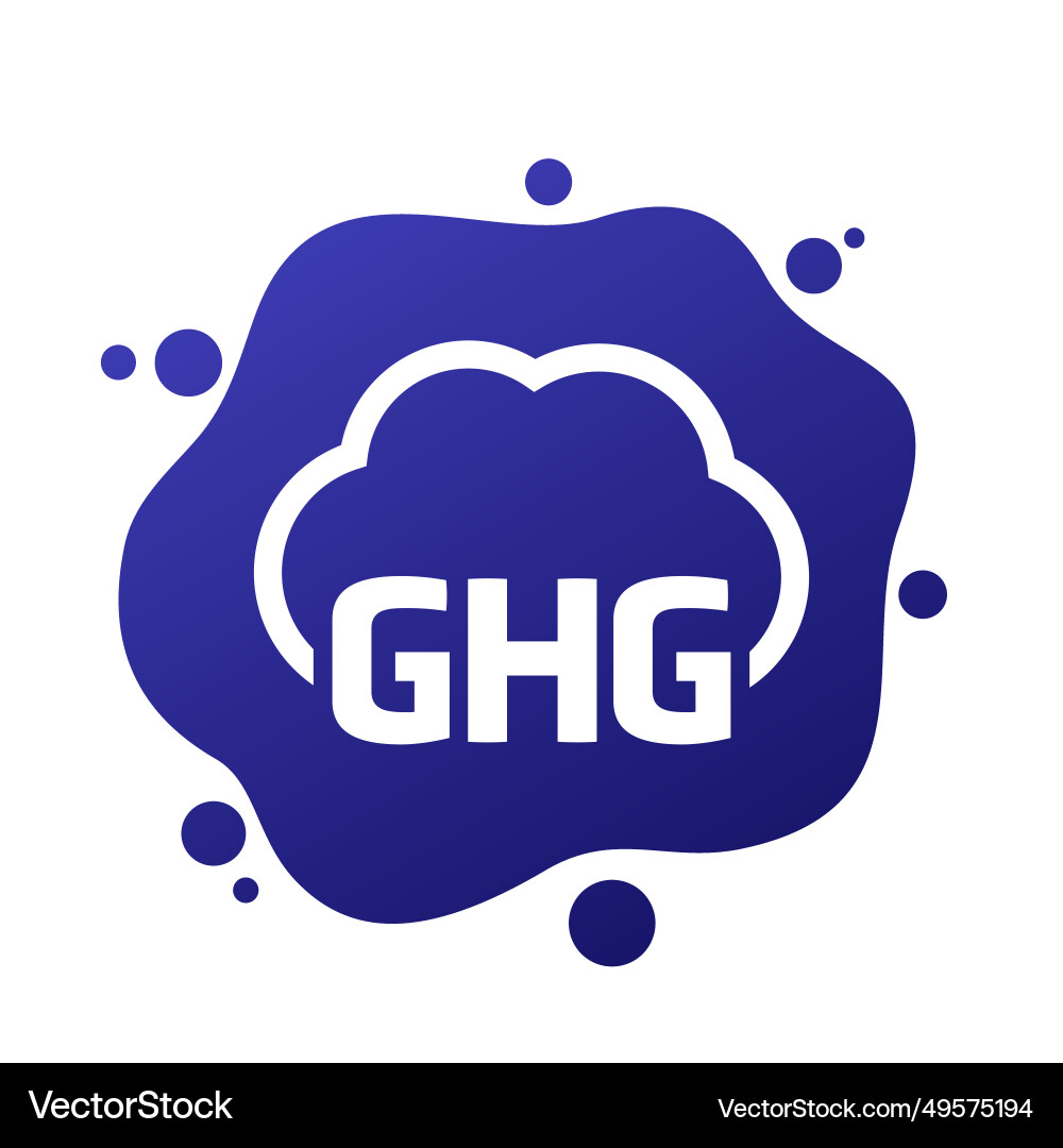 Greenhouse Gas Emissions Icon Royalty Free Vector Image