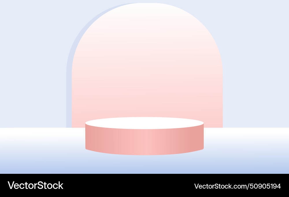 Realistic 3d cylinder pedestal podium Royalty Free Vector