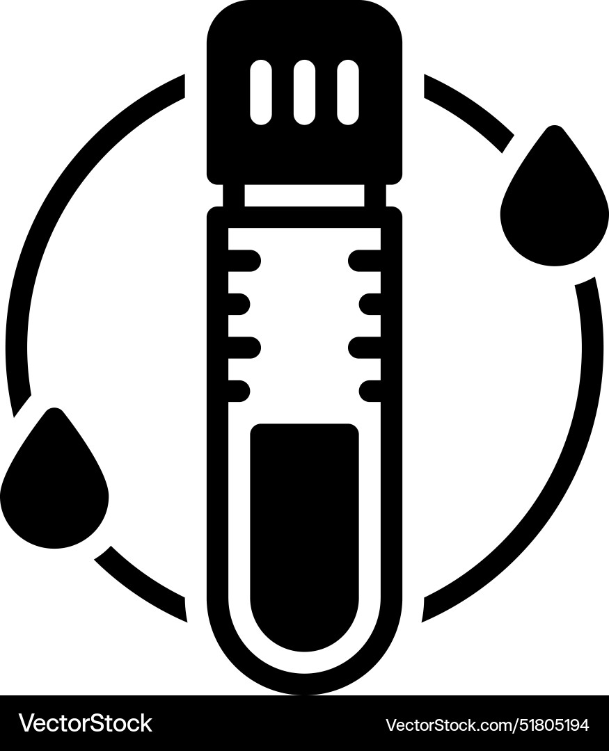 Test tube Royalty Free Vector Image - VectorStock