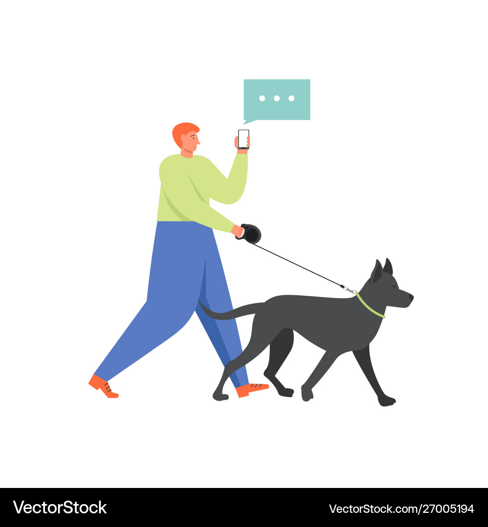 Wireless networking technology flat Royalty Free Vector