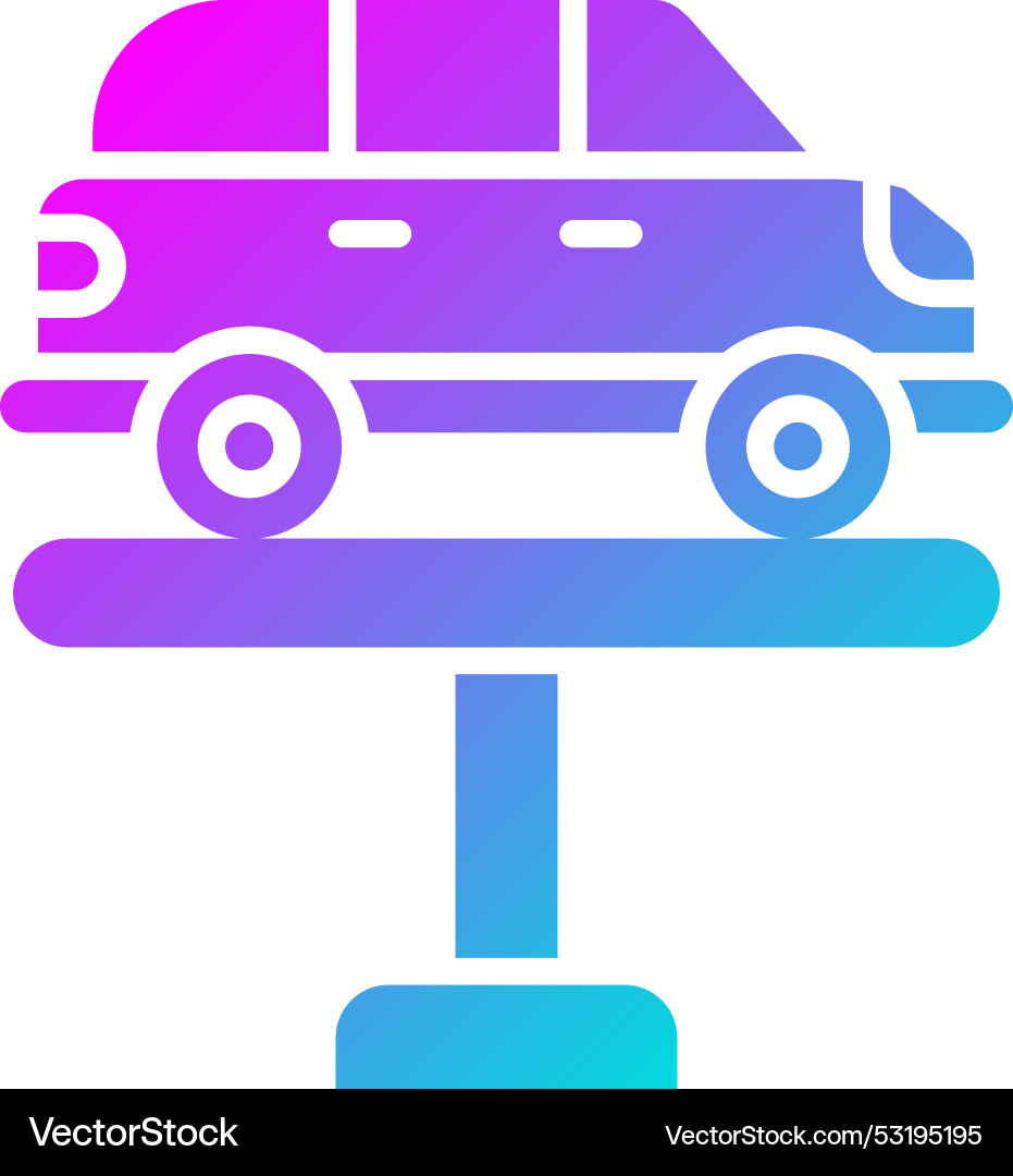 Car lift icon design Royalty Free Vector Image