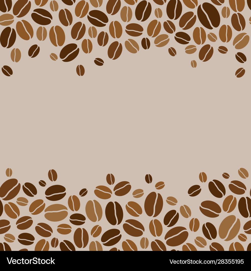 Coffee Bean Background Royalty Free Vector Image