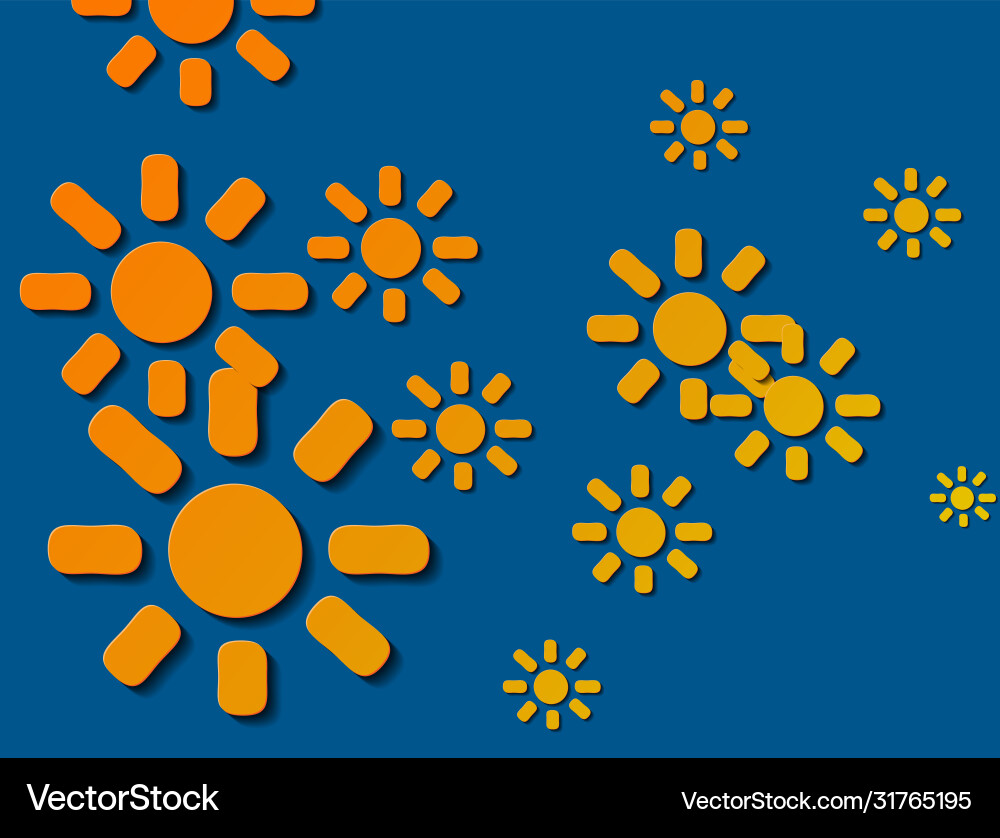 Summer yellow with circle pattern background Vector Image