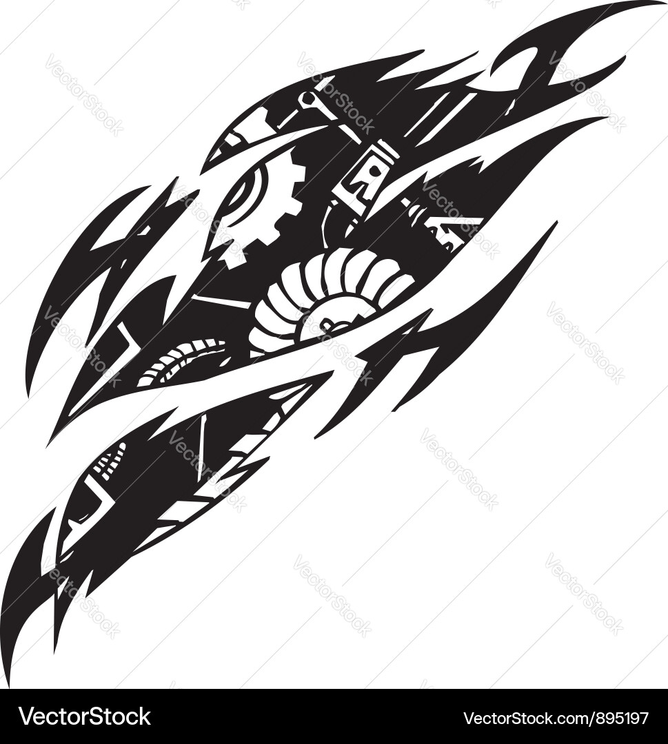 Biomechanical designs Royalty Free Vector Image