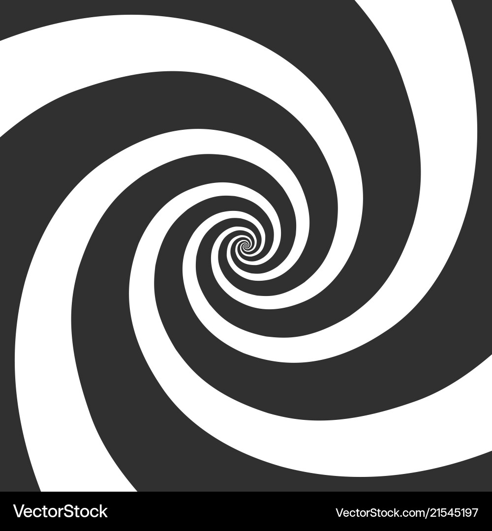 Hypnotic spiral background Royalty Free Vector Image