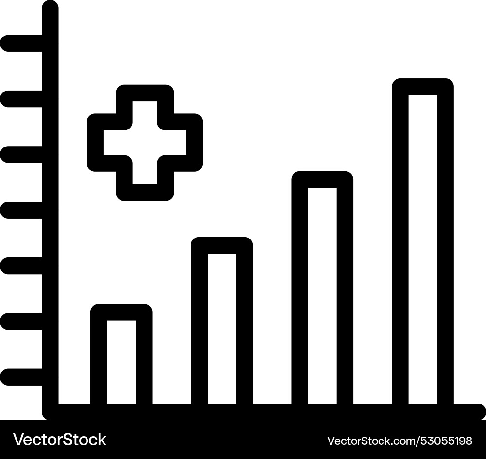 Chart icon design Royalty Free Vector Image - VectorStock