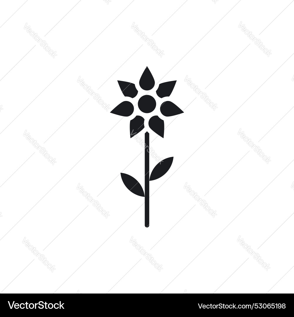 Daffodil flower icon isolated on white background Vector Image