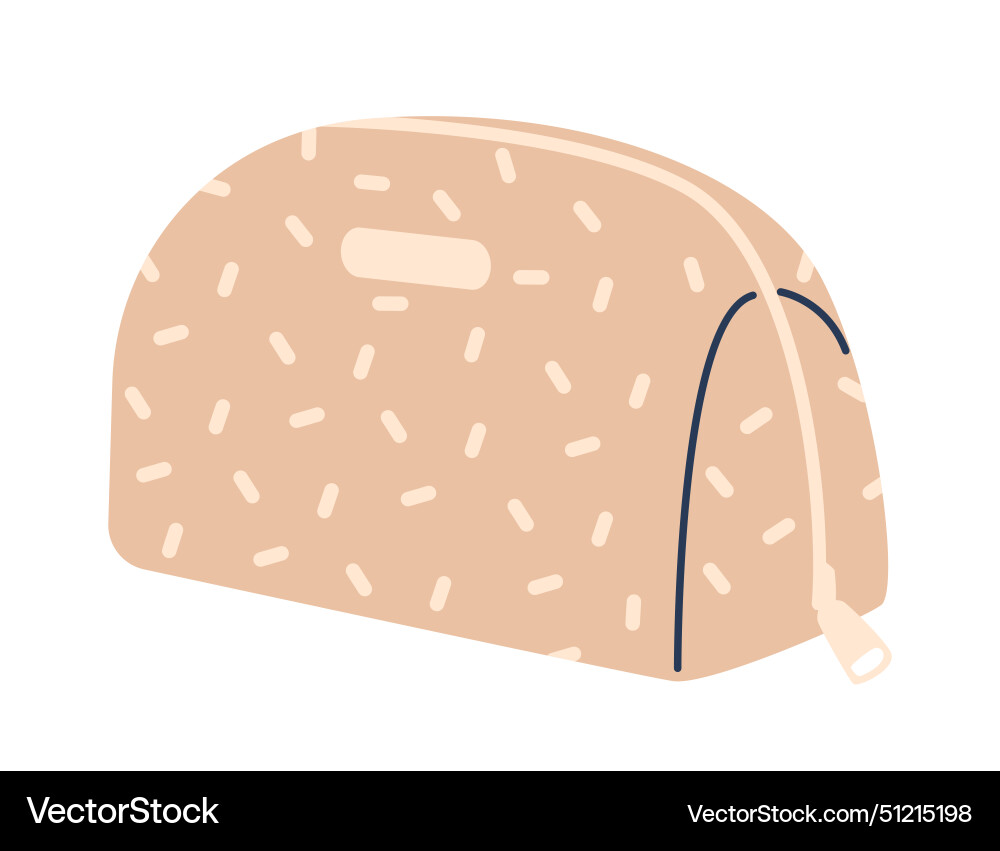 Modern beige wallet for women adorned Royalty Free Vector