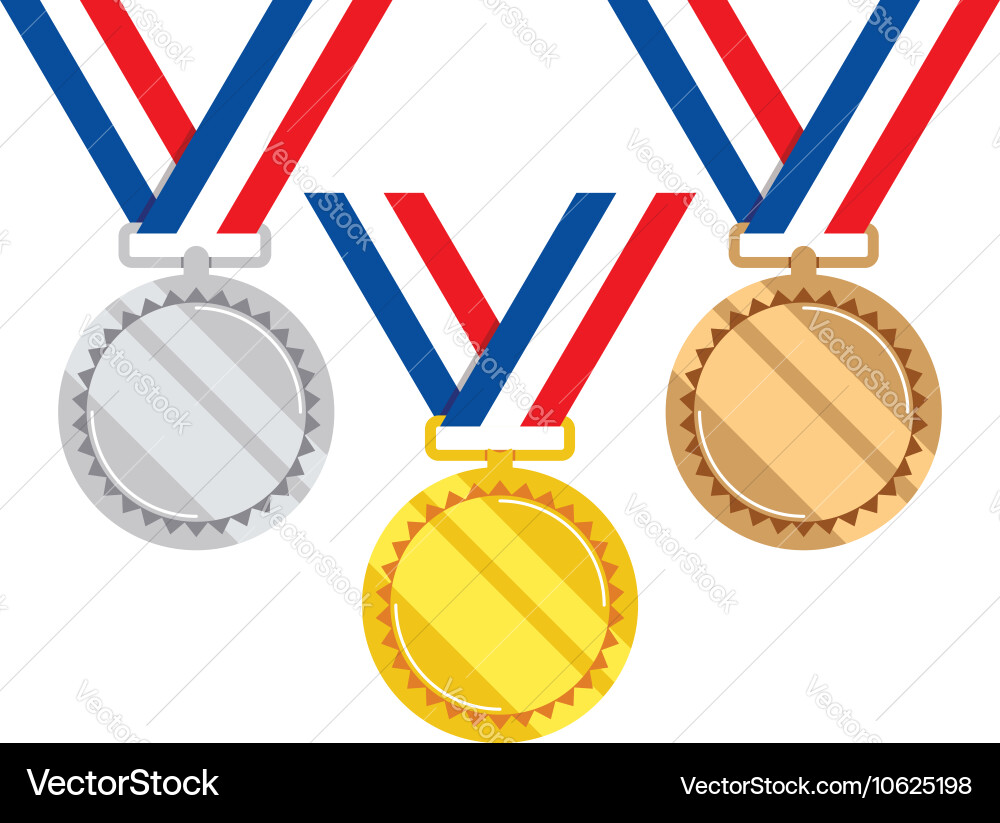 Set of medals Royalty Free Vector Image - VectorStock