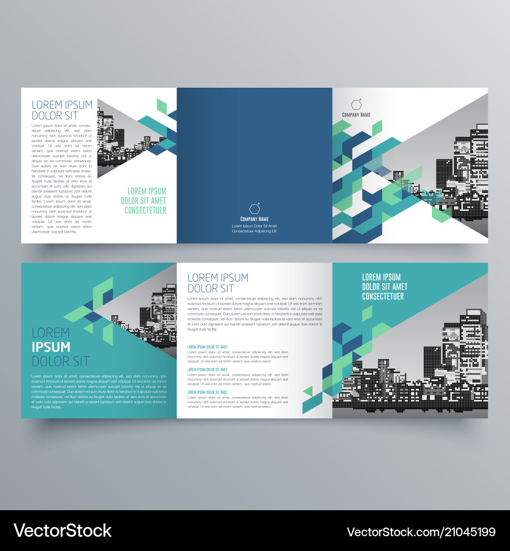 Brochure design 606 Royalty Free Vector Image - VectorStock