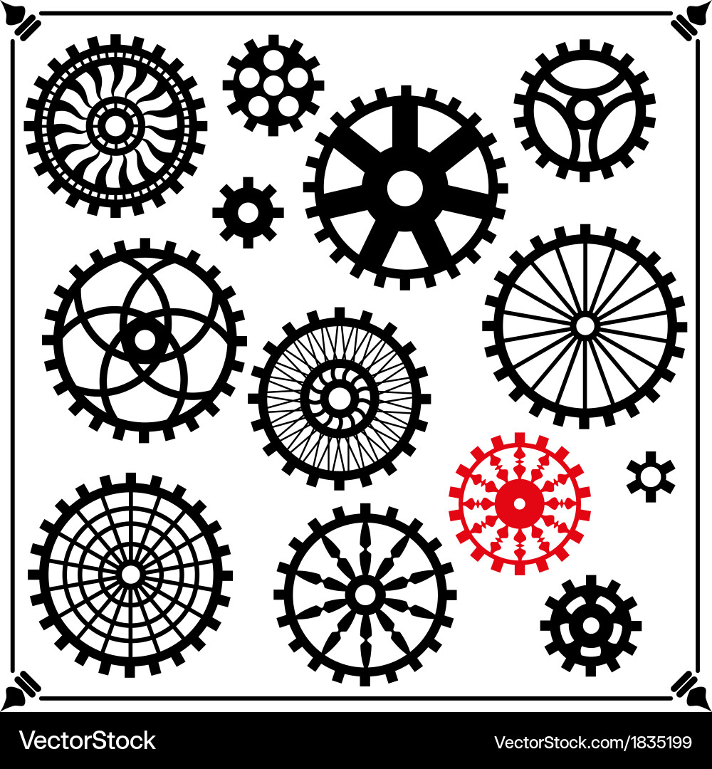 Gears Royalty Free Vector Image - VectorStock