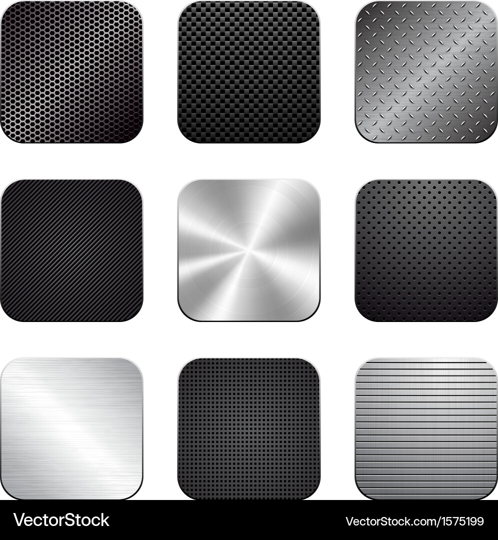 Metal App Icon Set Vector Images (over 6,300)