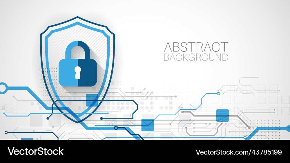 Protection concept protect mechanism system Vector Image