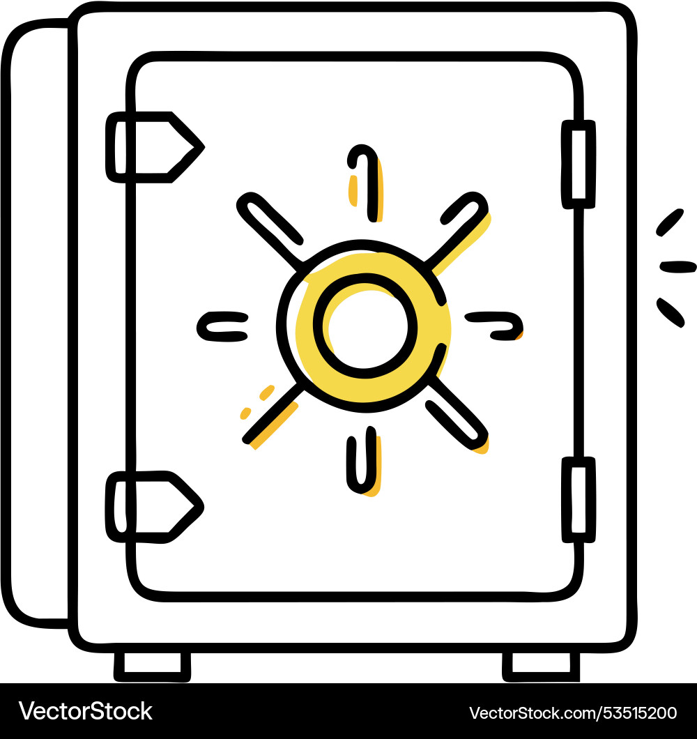 Fortress lock the ultimate solution for securing Vector Image