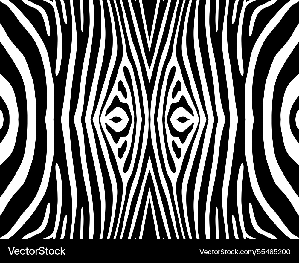 Seamless pattern of zebra skin Royalty Free Vector Image