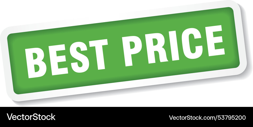 Square box best price tag design template Vector Image