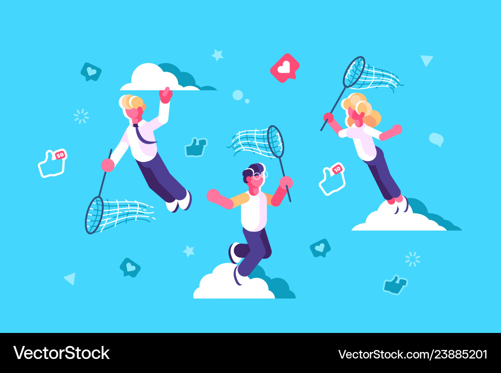 Global social media network design Royalty Free Vector Image
