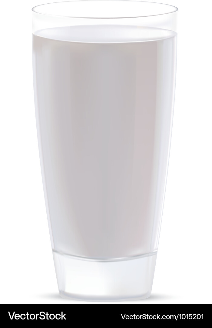 Milk glass Royalty Free Vector Image - VectorStock