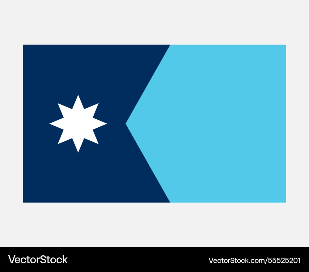 Minnesota state flag Royalty Free Vector Image
