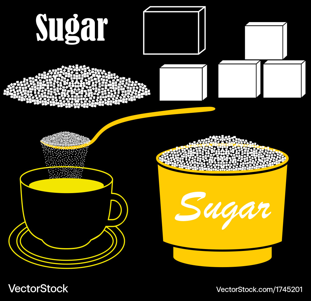 Sugar Royalty Free Vector Image - VectorStock
