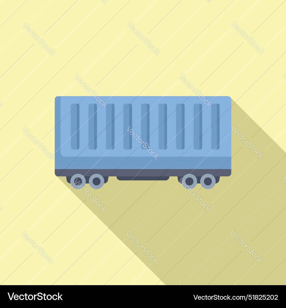 Cargo container truck delivering goods across Vector Image