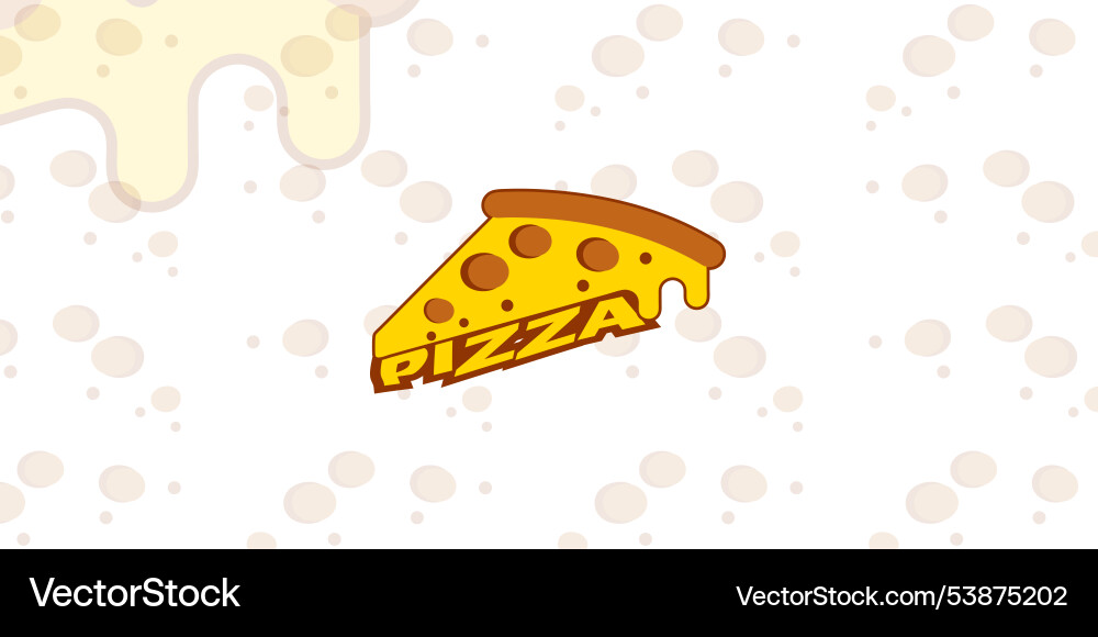 Cheesy pepperoni pizza slice Royalty Free Vector Image