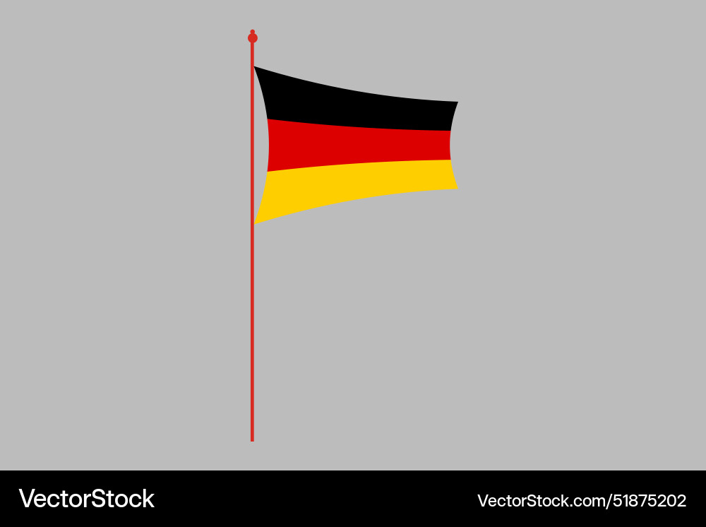 Germany flag Royalty Free Vector Image - VectorStock