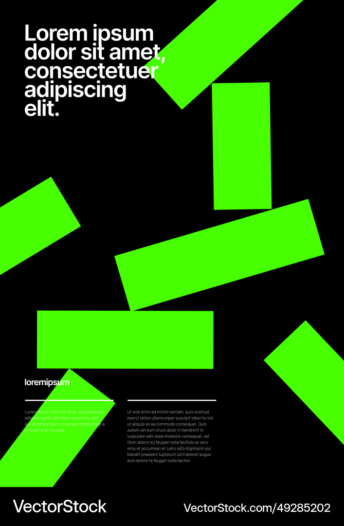 Layout template for events or business related Vector Image