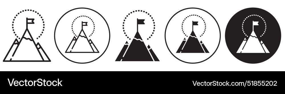 Leadership icon set collection for web Royalty Free Vector