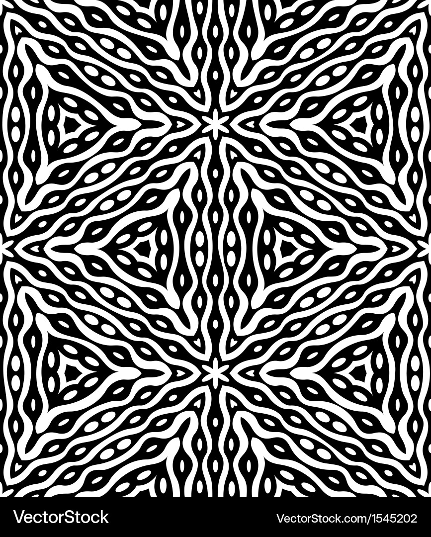Seamless monochrome pattern Royalty Free Vector Image
