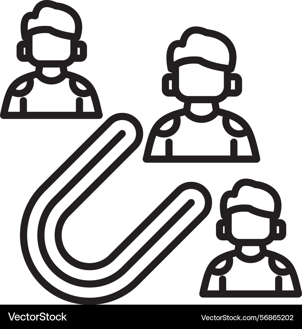 User engagement icon Royalty Free Vector Image