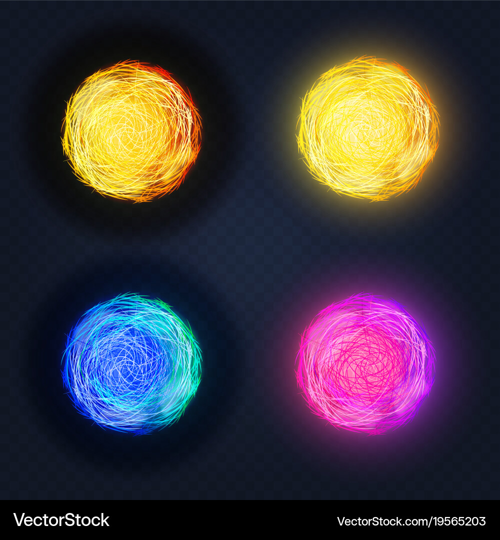 Different abstract luminous Royalty Free Vector Image