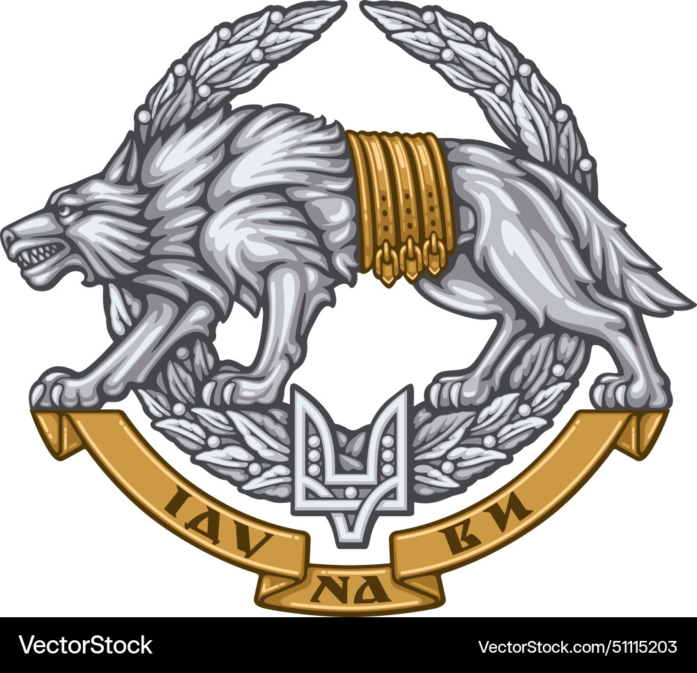 Emblem of the ukrainian special operations forces Vector Image