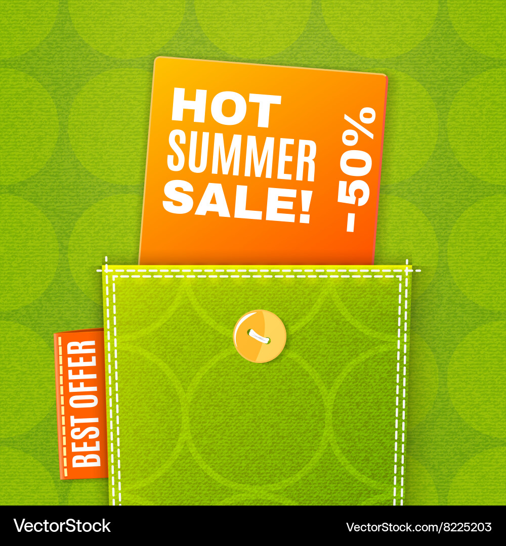 Pocket background poster Royalty Free Vector Image