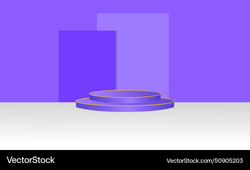 Realistic 3d cylinder pedestal podium Royalty Free Vector