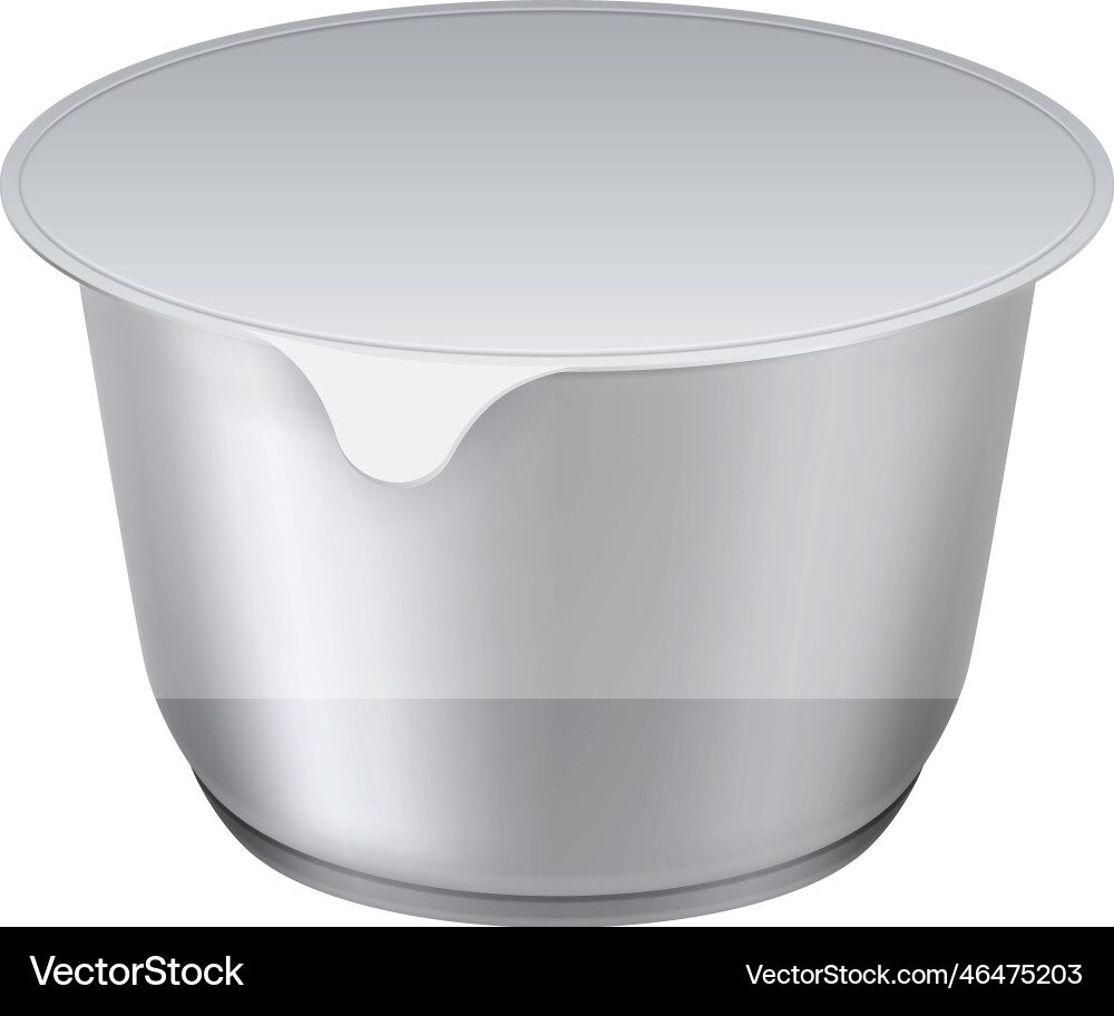 Realistic yoghurt mockup Royalty Free Vector Image