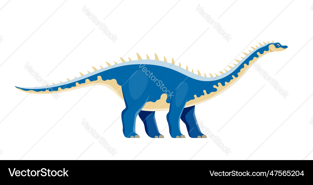 Cartoon kotasaurus dinosaur character cute dino Vector Image