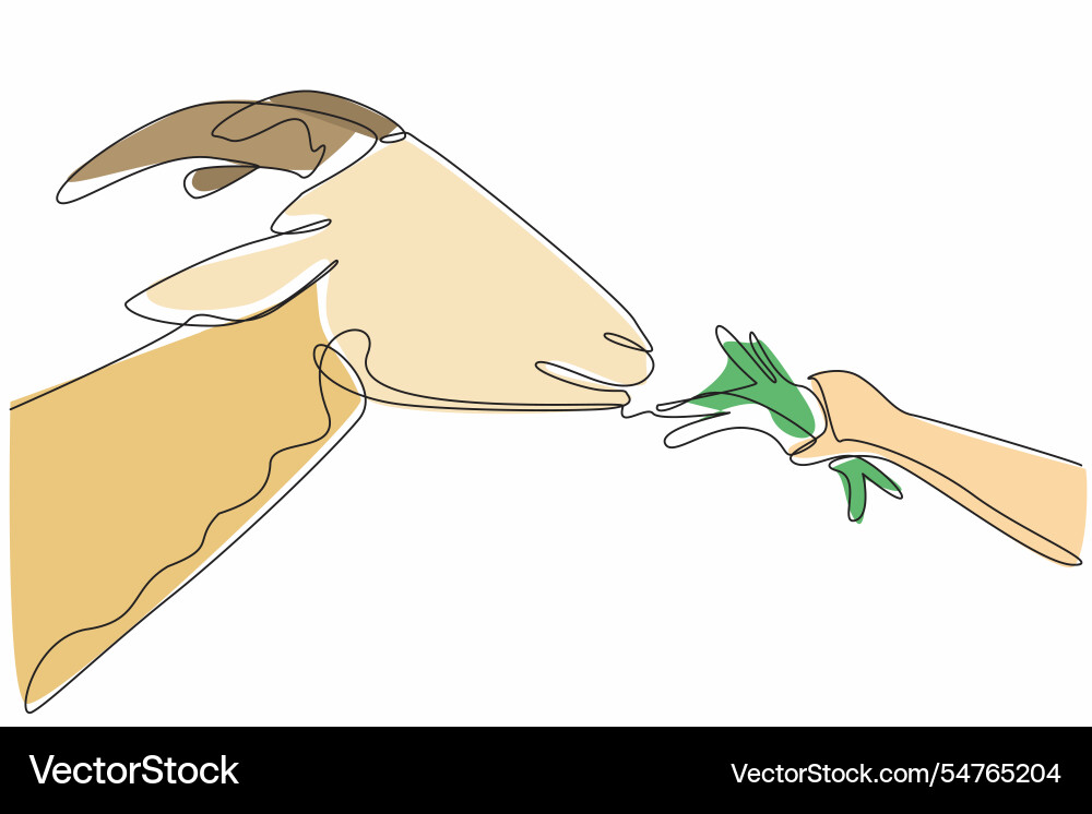 Continuous one line drawing hand of children Vector Image