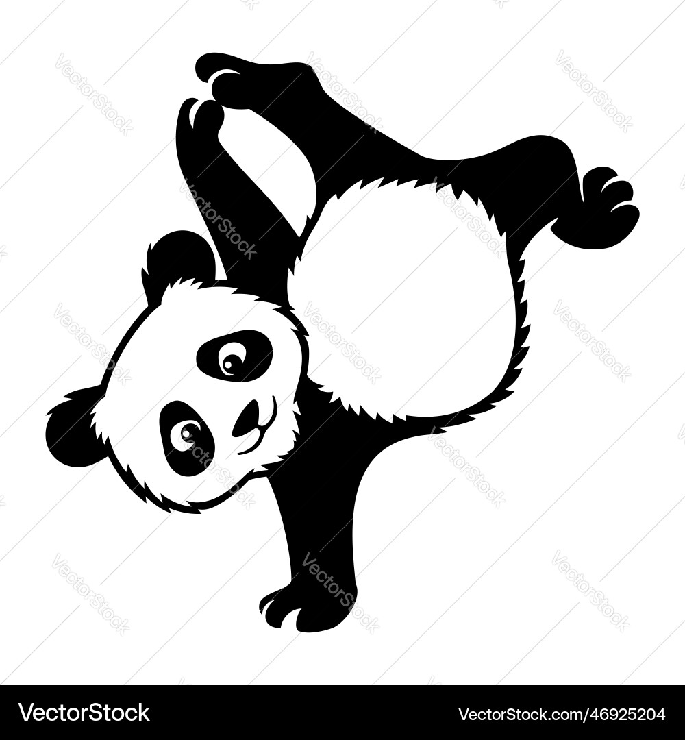 Dancing Panda Bear Royalty Free Vector Image - VectorStock