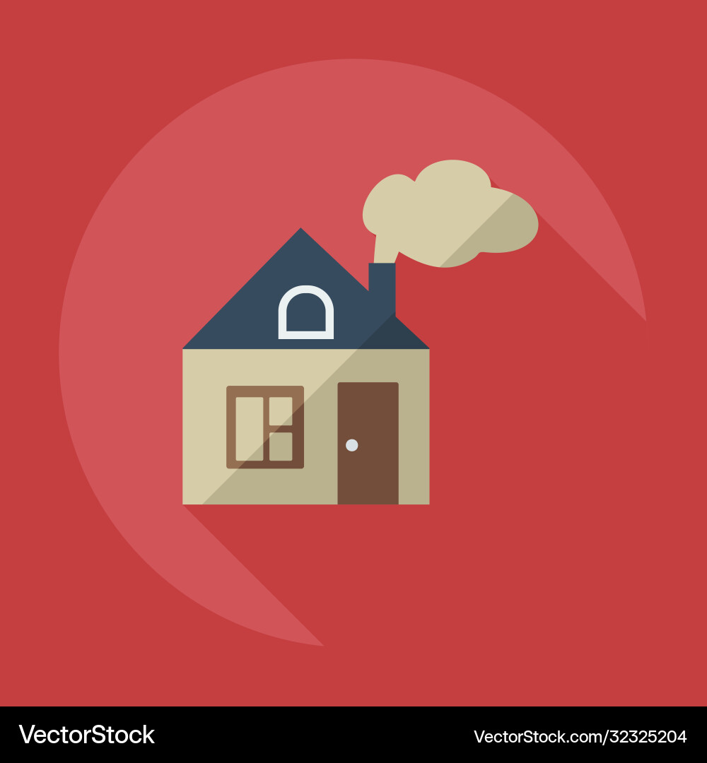 Flat modern design with shadow icons house Vector Image