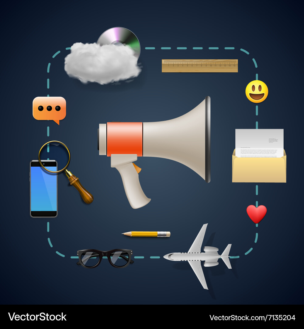 Internet marketing concept Royalty Free Vector Image