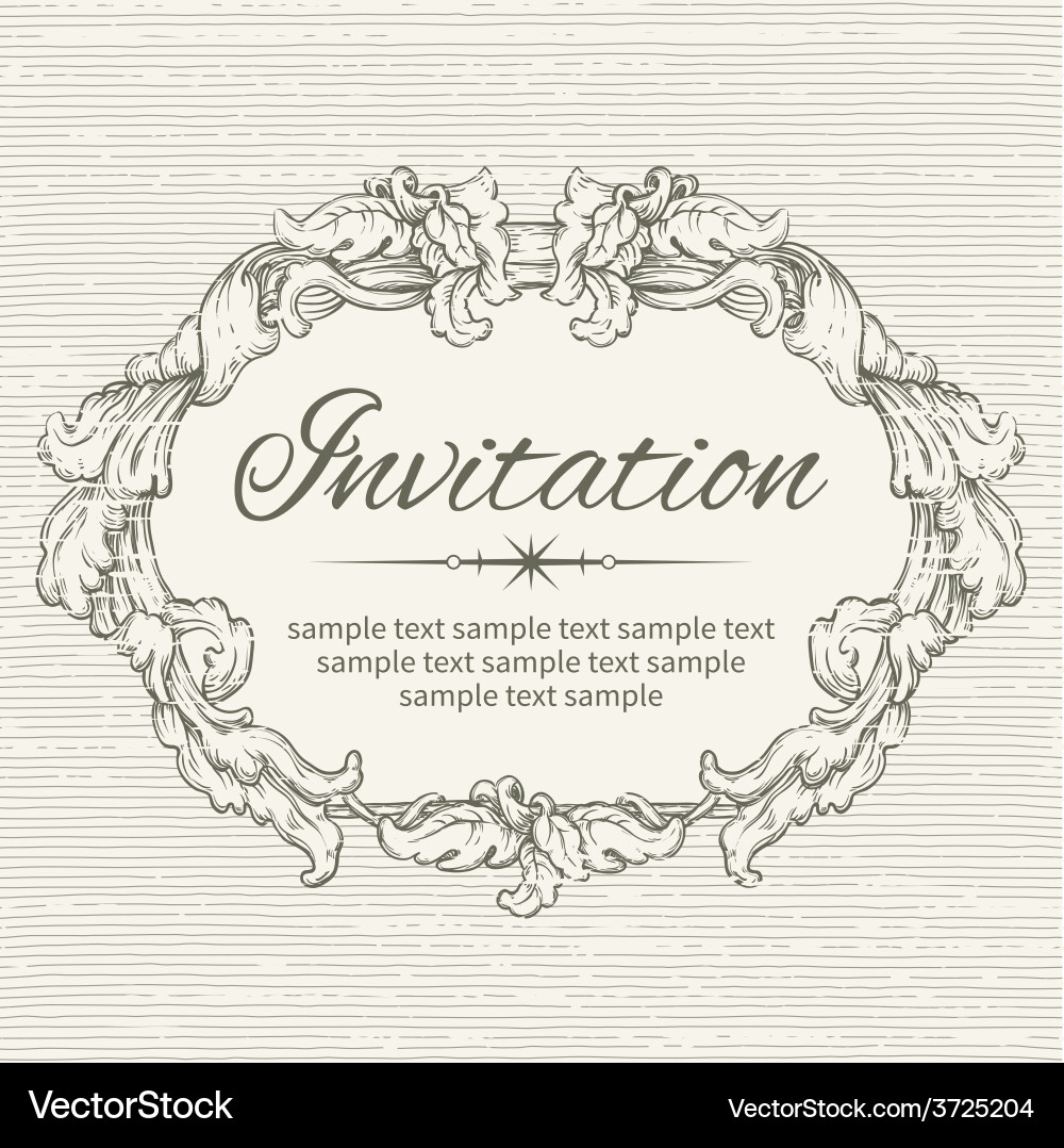 Invitation Royalty Free Vector Image - VectorStock