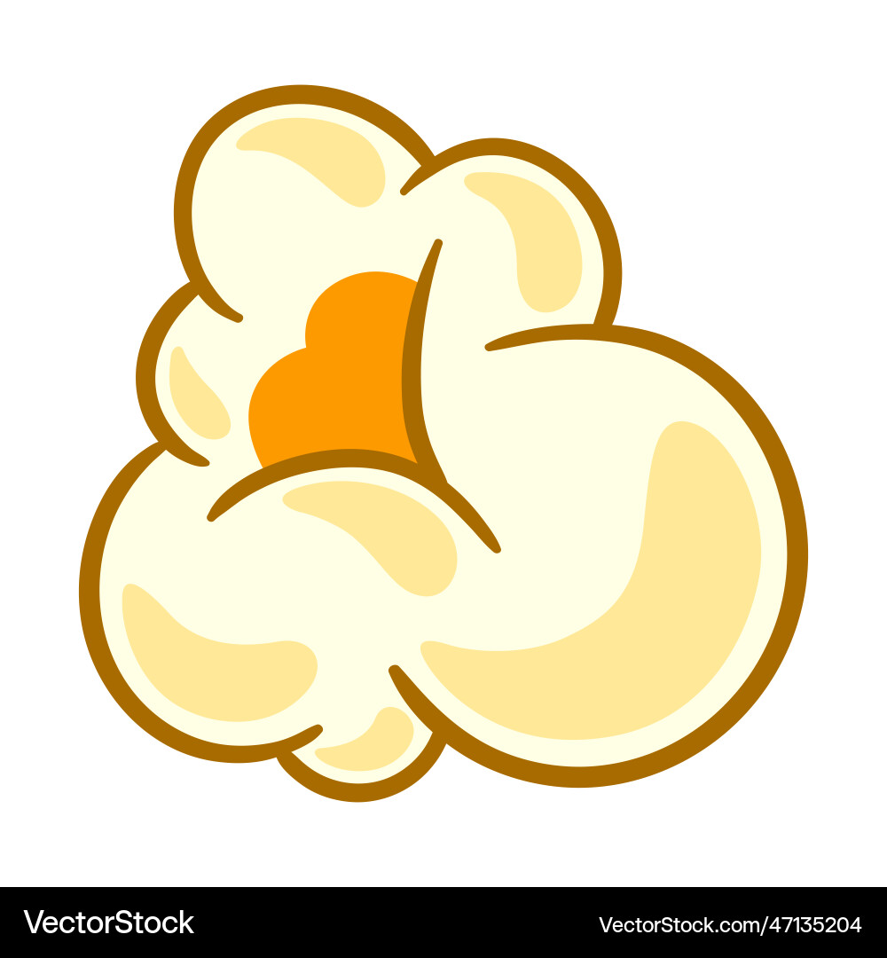 Popcorn image of snack food Royalty Free Vector Image