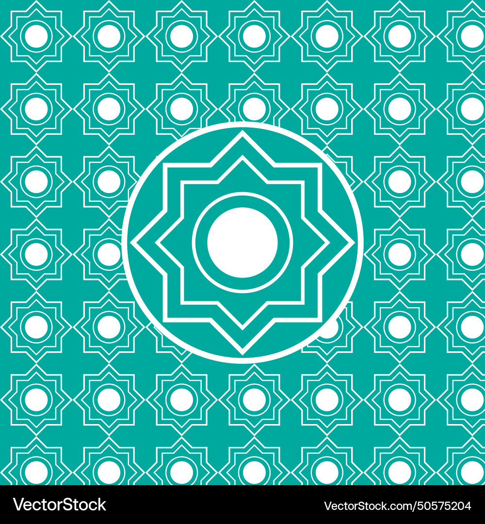 Tile islamic pattern background Royalty Free Vector Image