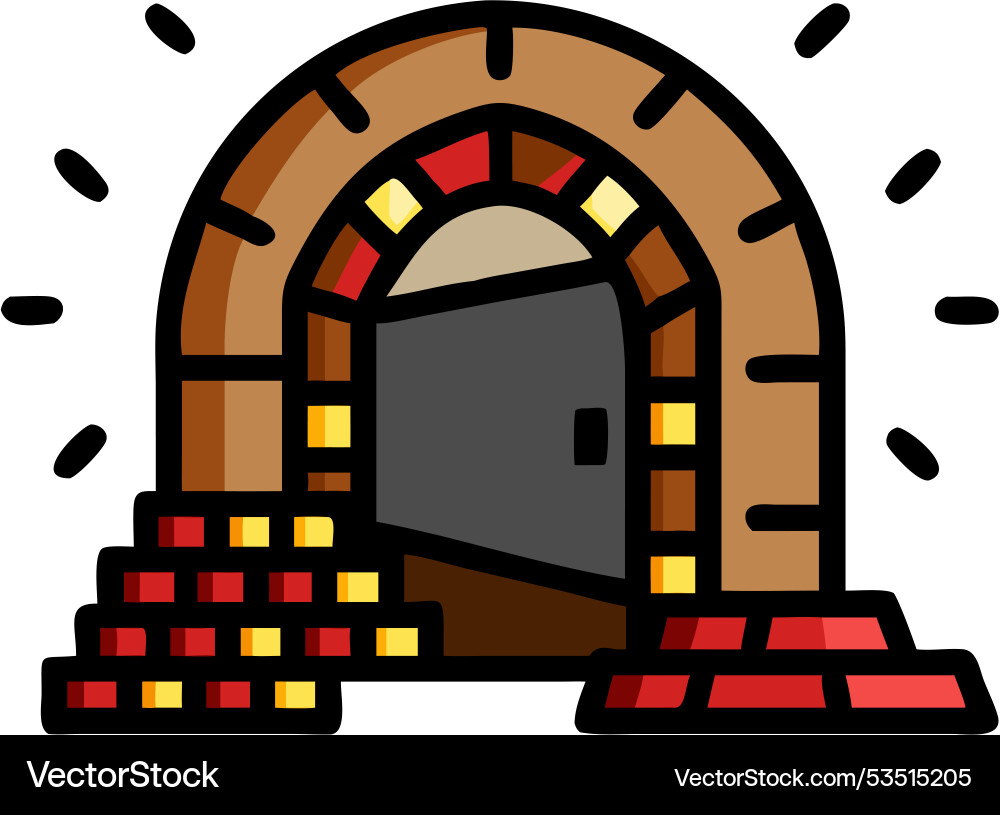 Fortress lock the ultimate solution for securing Vector Image