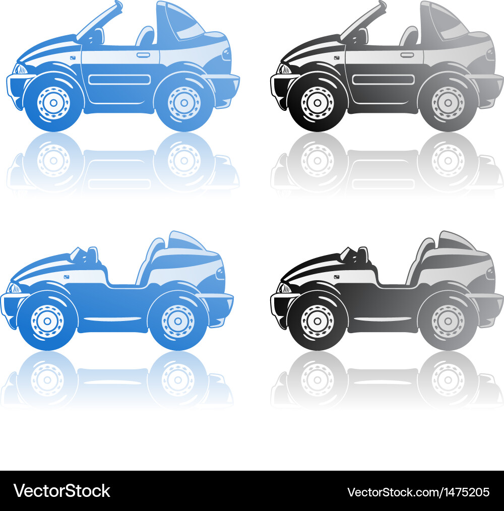 Roadster and targa Royalty Free Vector Image - VectorStock