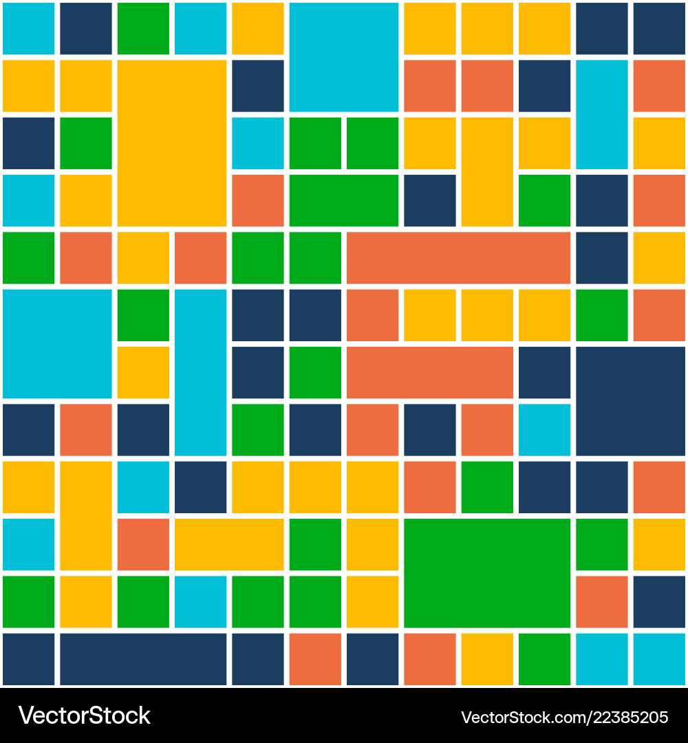 Squares color background template flat design Vector Image
