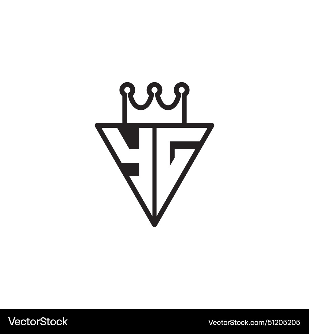 Yg or gy logo and icon design Royalty Free Vector Image