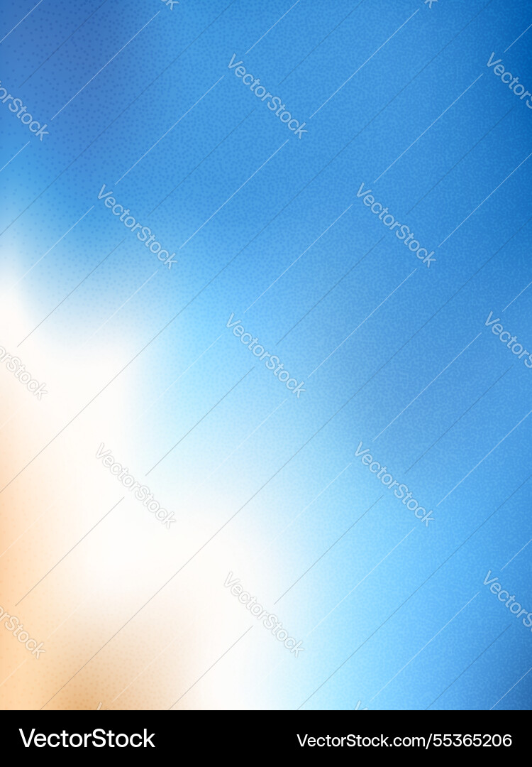 Blur beach gradient gradation blue and orange Vector Image